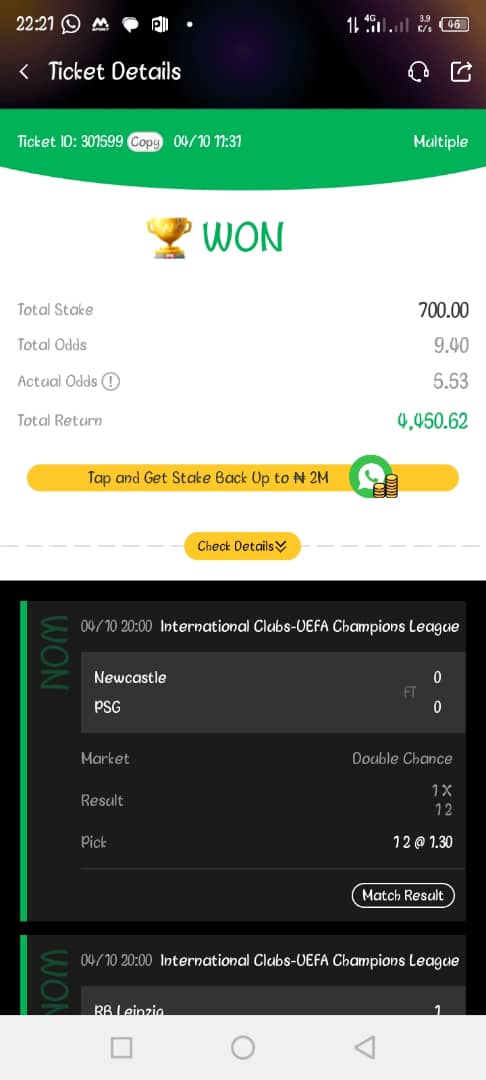 5 odds Winning Tickets | Sure 5 odds Daily | DAILY 5ODDS