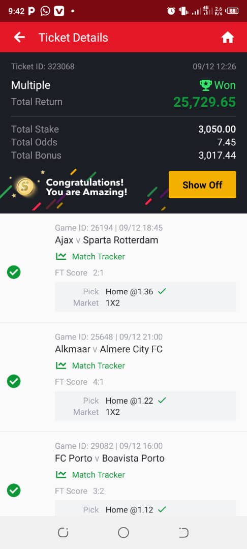 5 odds Winning Tickets | Sure 5 odds Daily | DAILY 5ODDS