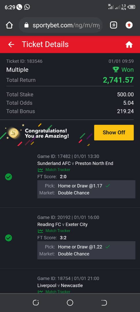 5 odds Winning Tickets | Sure 5 odds Daily | DAILY 5ODDS