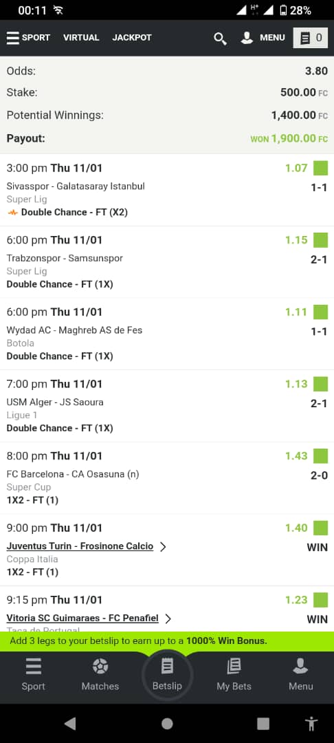 5 odds Winning Tickets | Sure 5 odds Daily | DAILY 5ODDS