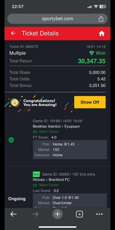 5 odds Winning Tickets | Sure 5 odds Daily | DAILY 5ODDS